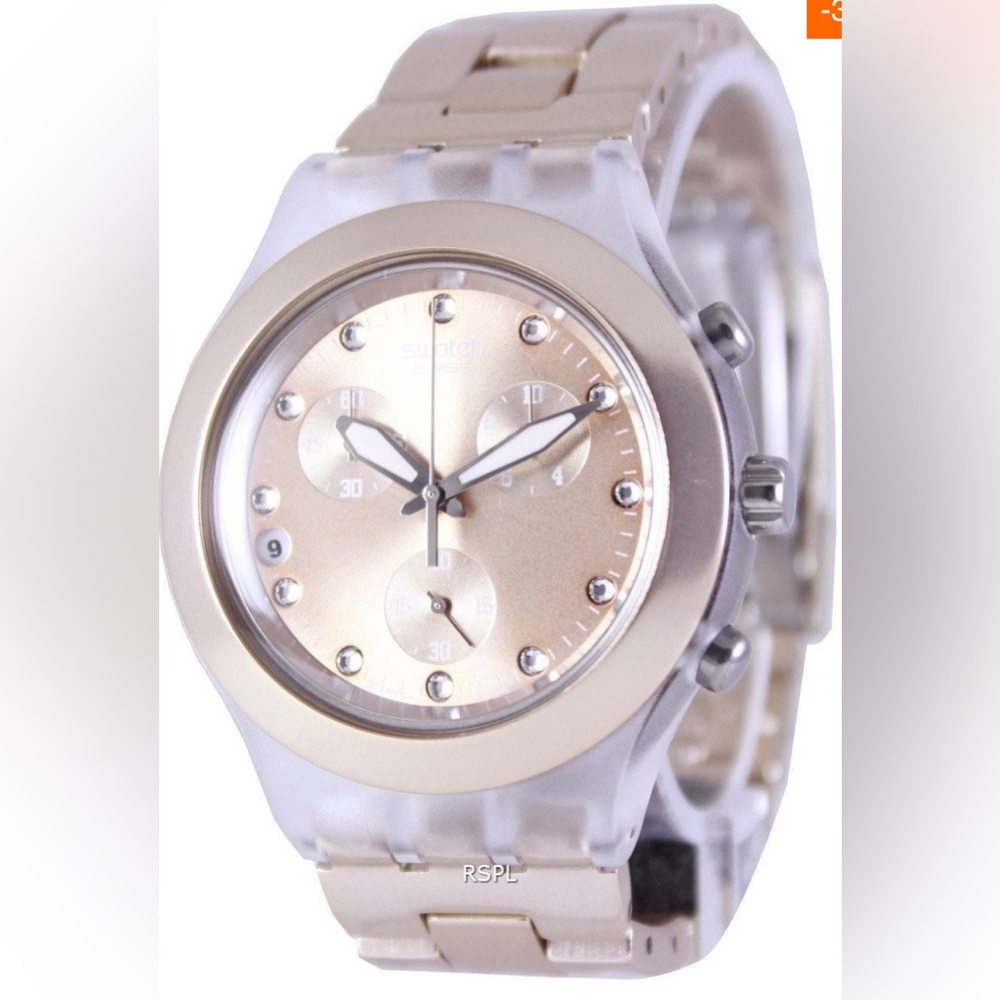 Swatch Irony Diaphane Full-Blooded Chronograph Svck40… - Gem